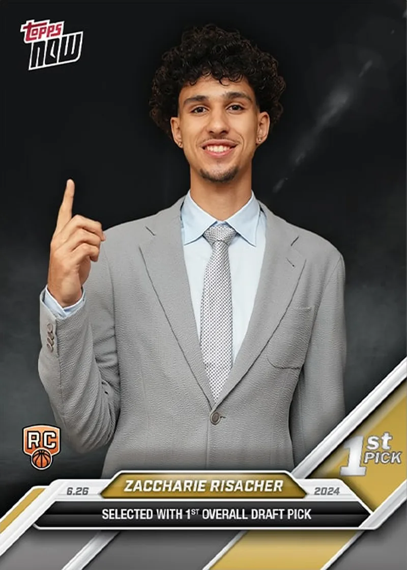 NBA Draft: Frenchman Risacher goes No. 1 - Topps Ripped