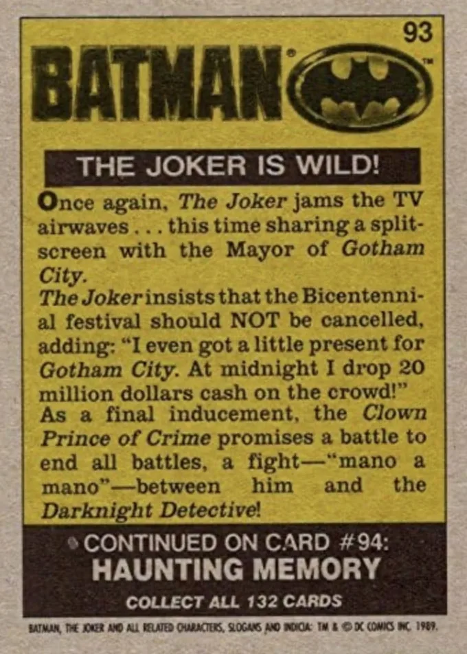 The History of Batman & Topps - Topps Ripped